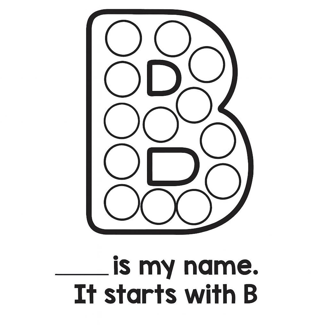 Dot Art Alphabet Set: A-Z Name Dot Marker Pages (printable Activity for ...