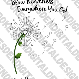 Fingerprint Dandelion Craft | Kindness Spring Art, Classroom Activity ...