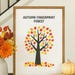 Autumn Fingerprint Forest Craft Printable – Fun Fall Art for Kids - Etsy