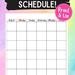 Watercolor Homeschool Planner: Weekly Subject Tracker Printable (PDF ...
