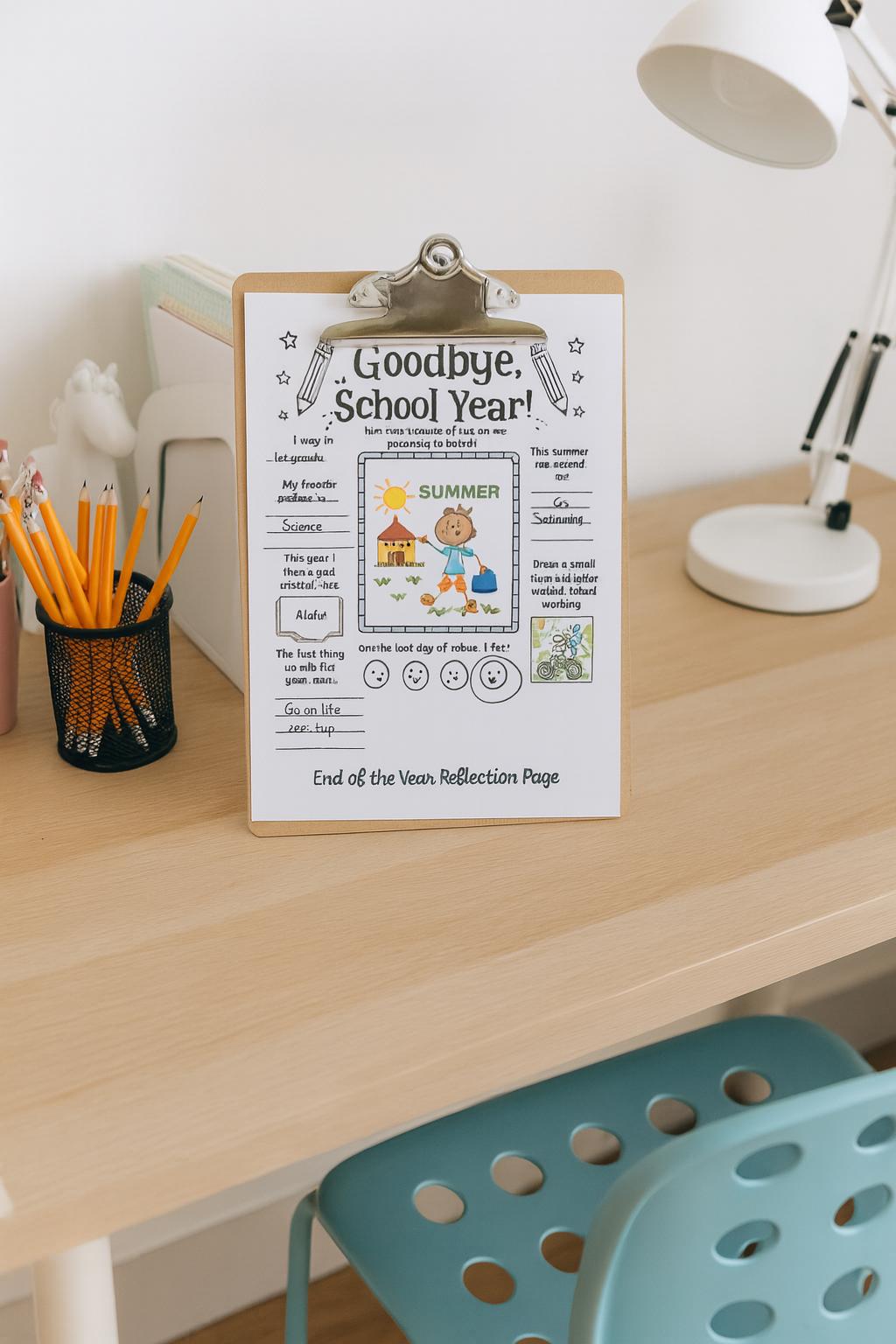 Goodbye School Year! Fun Printable for Student Reflection - Etsy