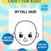 Fall Leaf Hair Craft: Printable Autumn Activity for Kids (PDF & PNG - Etsy