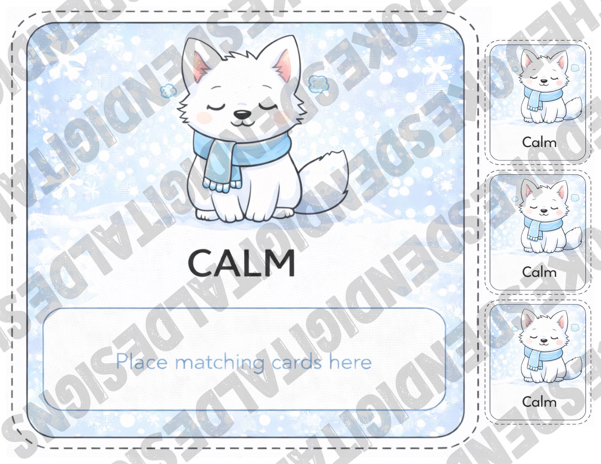 Arctic Fox Emotions Sorting Mats | Winter SEL Activity | Feelings ...