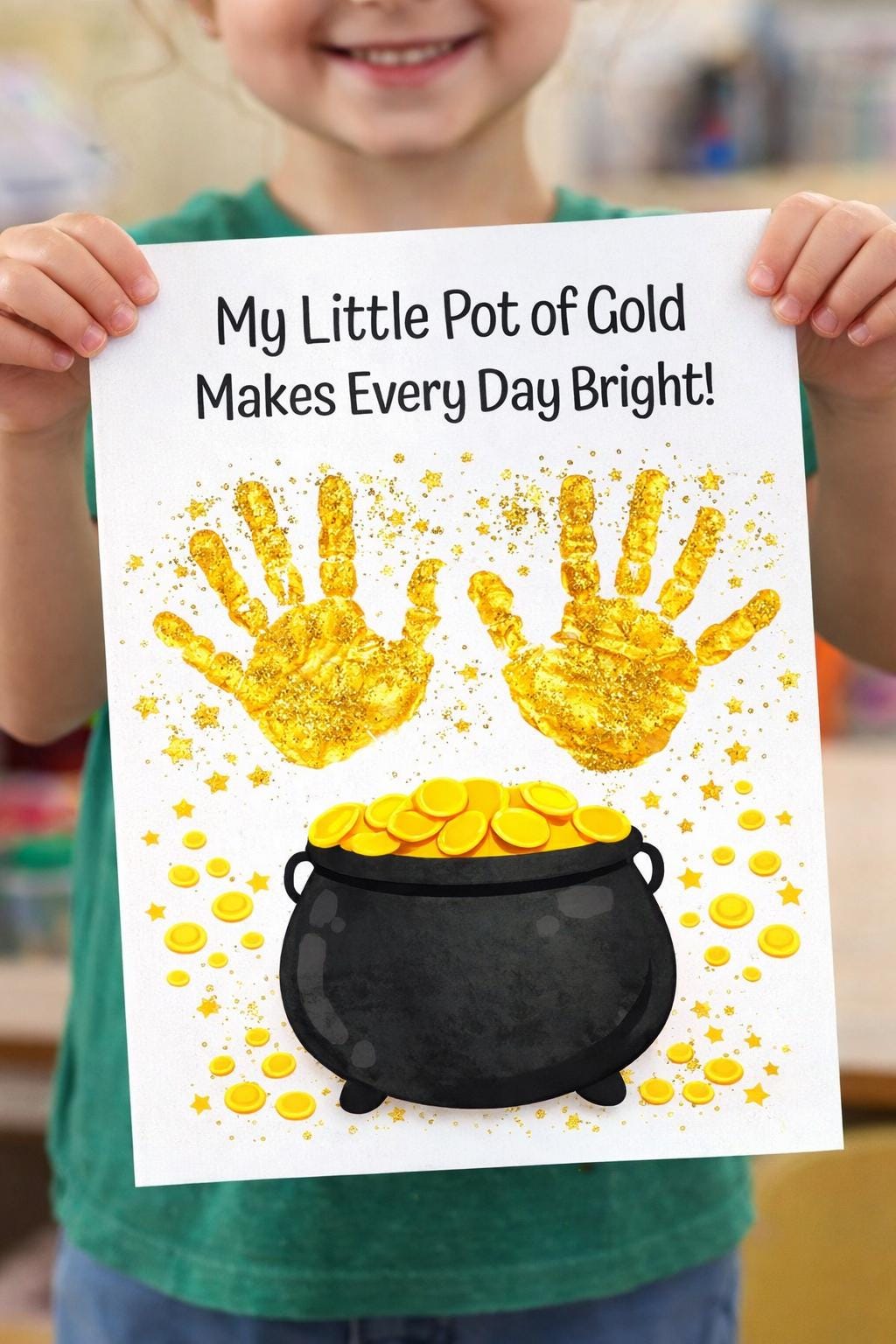 Pot of Gold Handprint Craft | St. Patrick's Day Activity (printable PDF ...