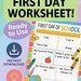 First Day Get to Know Me Printable | Fun First Day of School ...