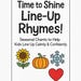 Classroom Line-up Chant Posters: Seasonal Poems for Calm Transitions - Etsy