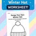 Design Your Own Winter Hat | Kids Printable Craft Worksheet (PDF) - Etsy