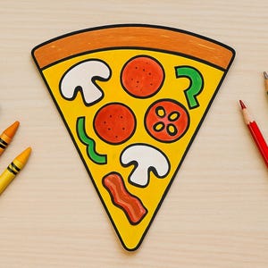 Build a Pizza Printable – Fun Kids Craft for Home or Classroom - Etsy