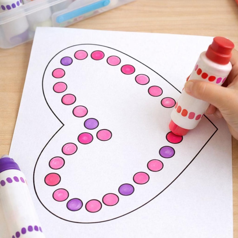 Heart Dot Art - Etsy
