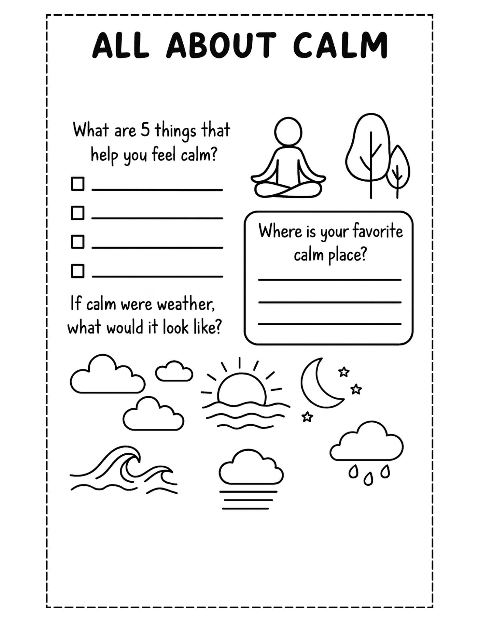 Printable Social Emotional Learning Worksheets Bundle | All About ...