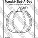 Printable Pumpkin Dot Painting Craft for Kids | Q-tip Fine Motor ...