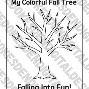 Printable My Colorful Fall Tree Craft for Kids – Scrap Paper Autumn ...