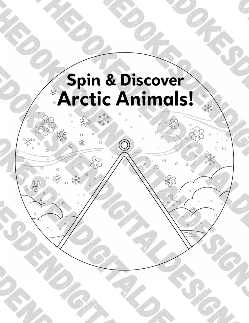 Spin & Discover Arctic Animals Spinner Craft Activity - Etsy