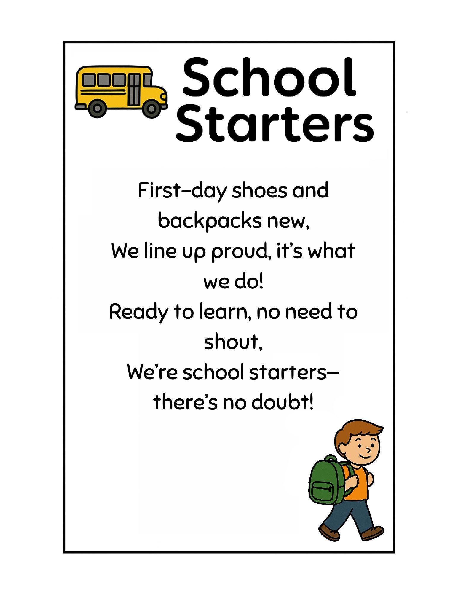 Classroom Line-up Chant Posters: Seasonal Poems for Calm Transitions - Etsy