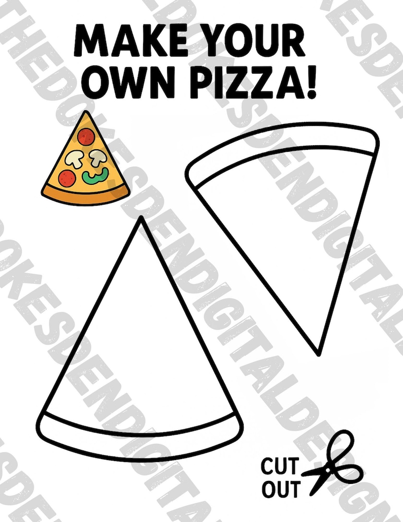 Build a Pizza Printable – Fun Kids Craft for Home or Classroom - Etsy