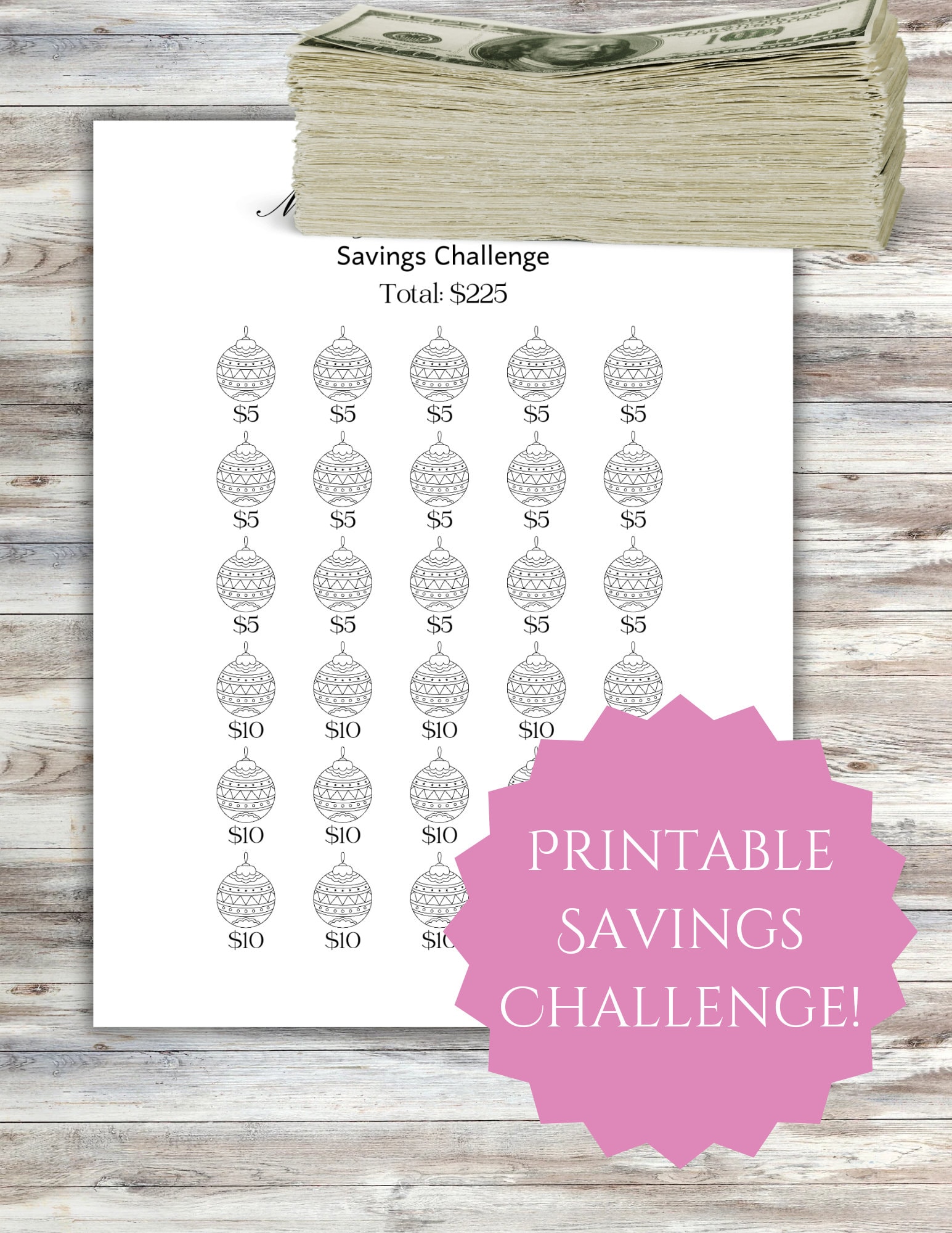 Savings Challenge. Savings Tracker. Color In. Money Challenge ...