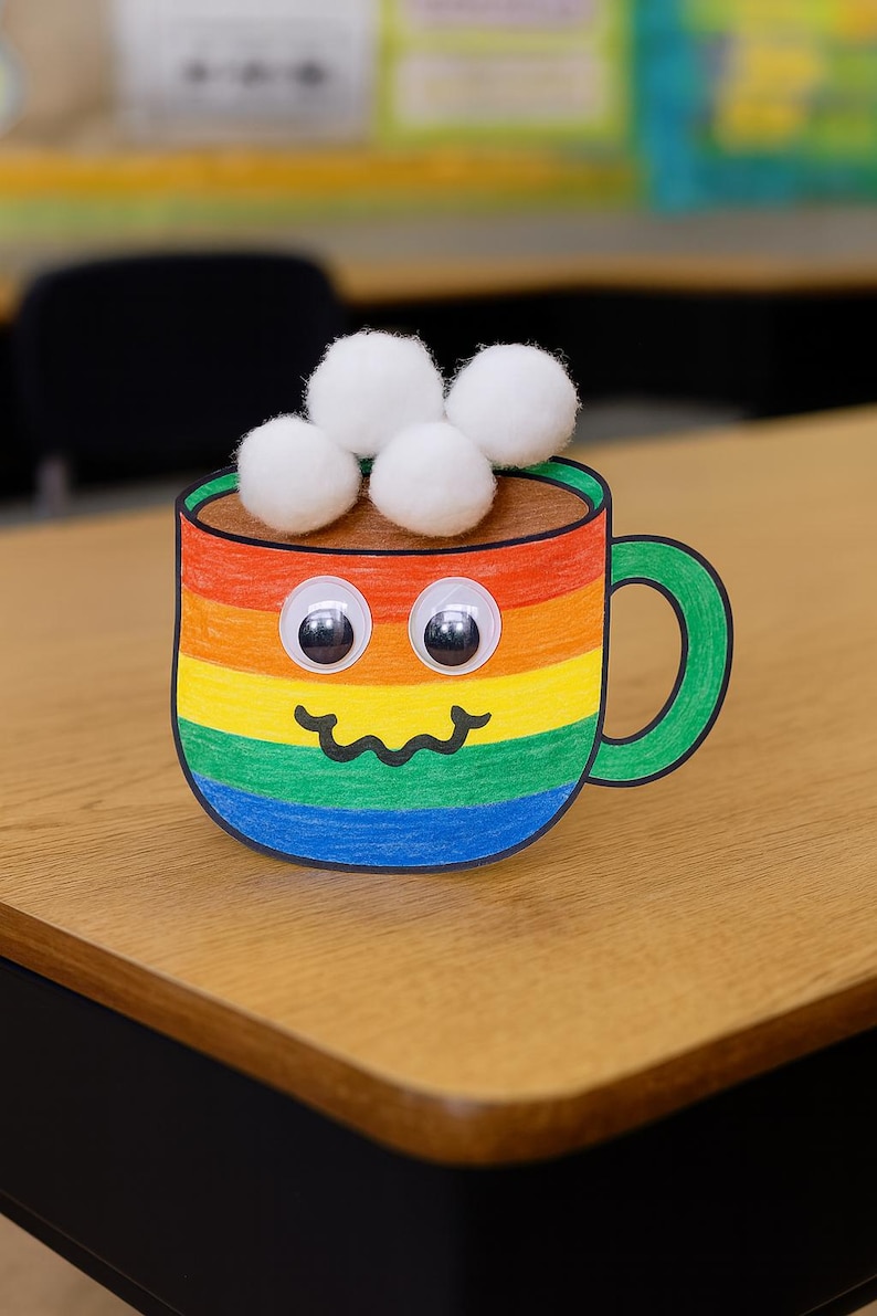 Build-a-cocoa Buddy Craft | Winter Hot Cocoa Mug Activity for Kids - Etsy