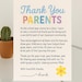 End of Year Parent Thank You – Heartfelt Printable Note - Etsy