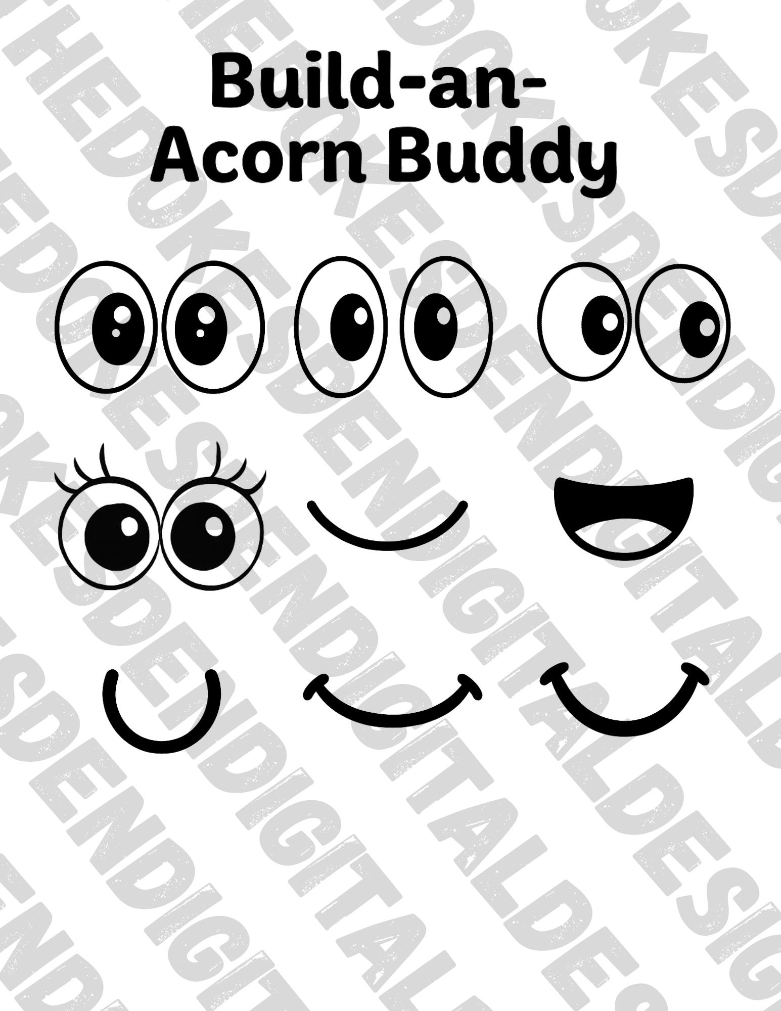 Printable Acorn Buddy Craft – Fun Fall Cut and Paste Activity for Kids ...