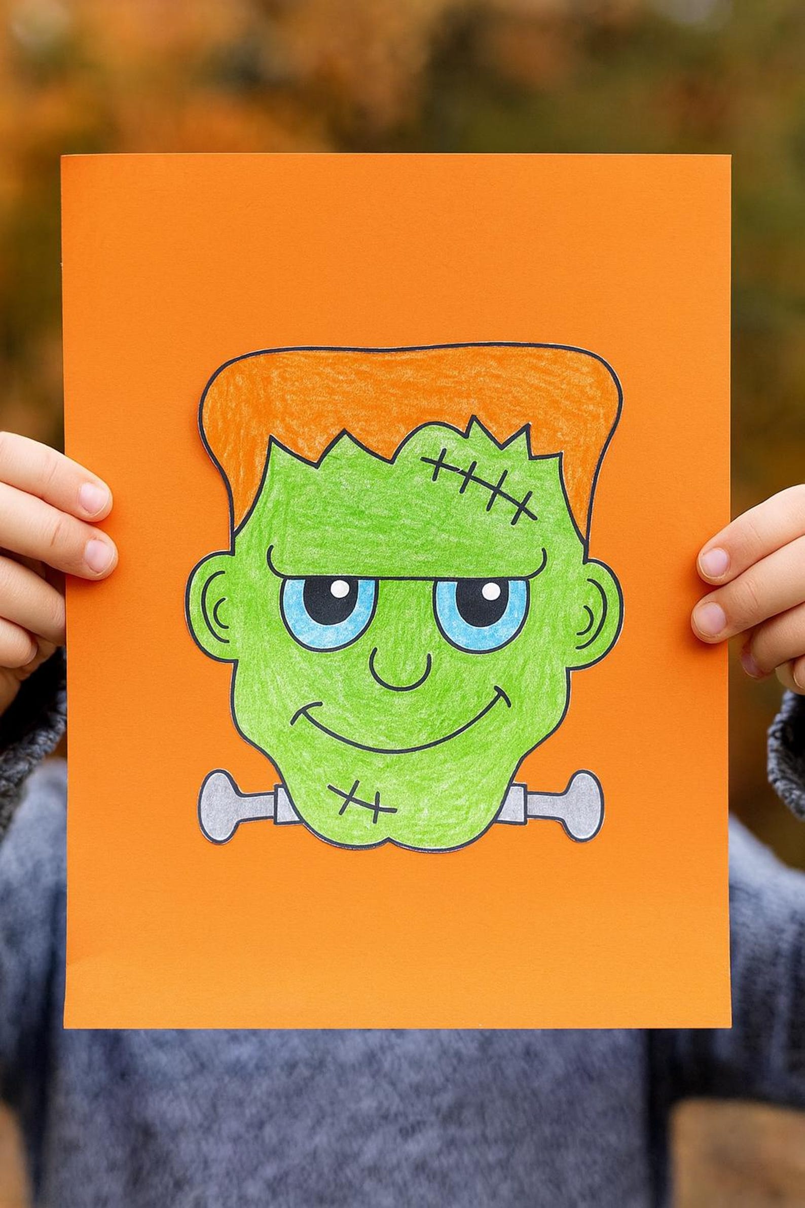 Printable Frankenstein Craft | Halloween Cut & Color Activity for Kids ...