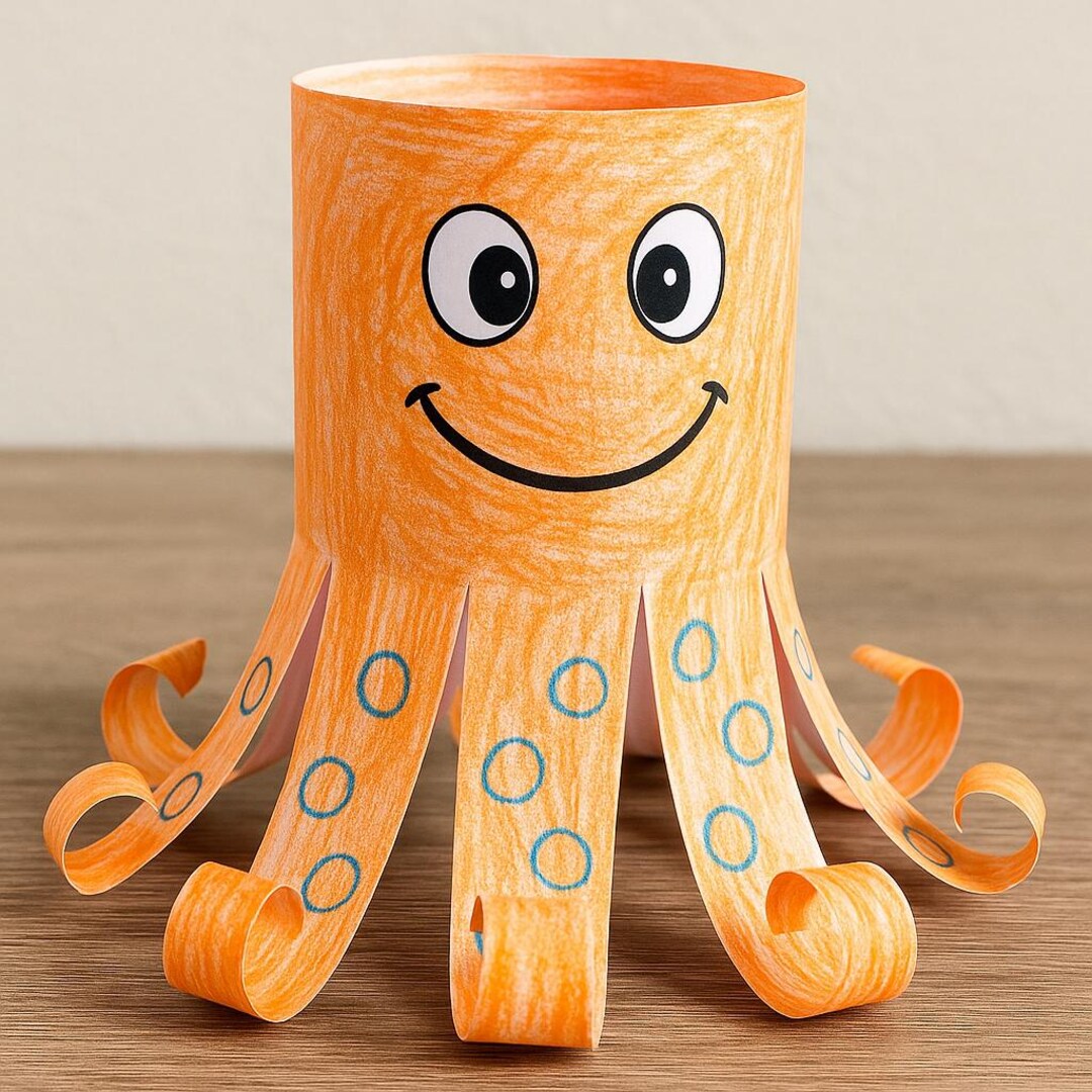Printable Octopus Craft: Fun Ocean Animal Activity for Kids (PDF ...