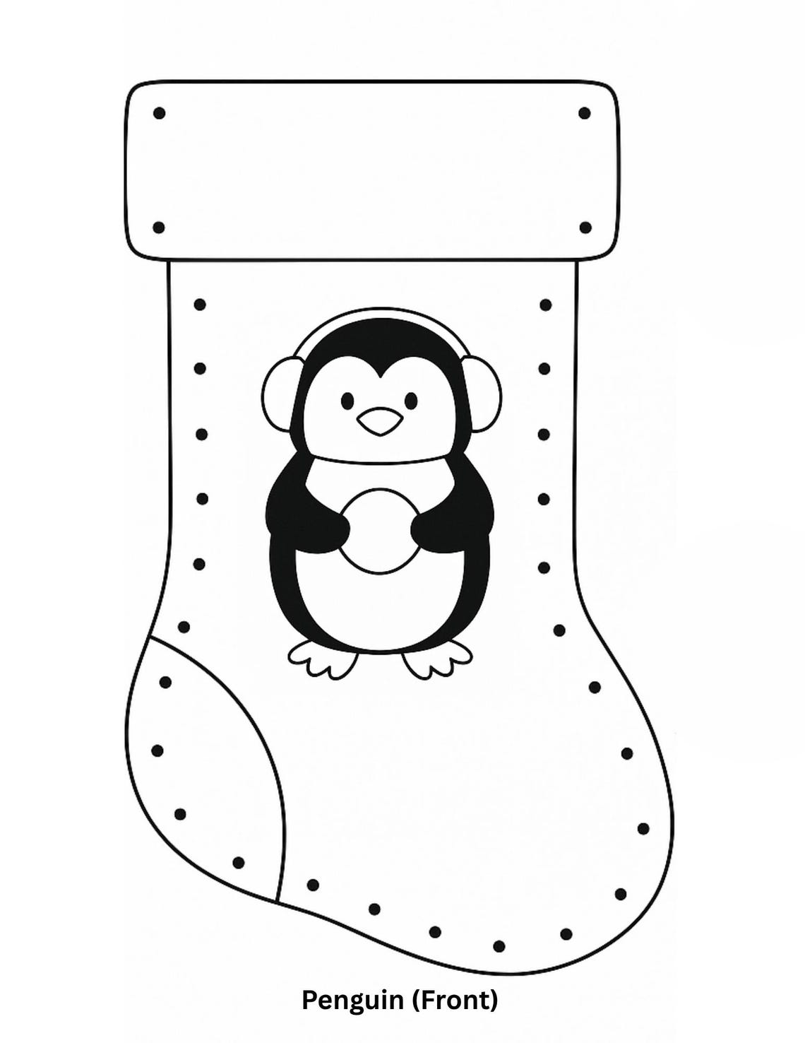 Christmas Stocking Sewing Craft for Kids | Holiday Fine Motor Activity ...