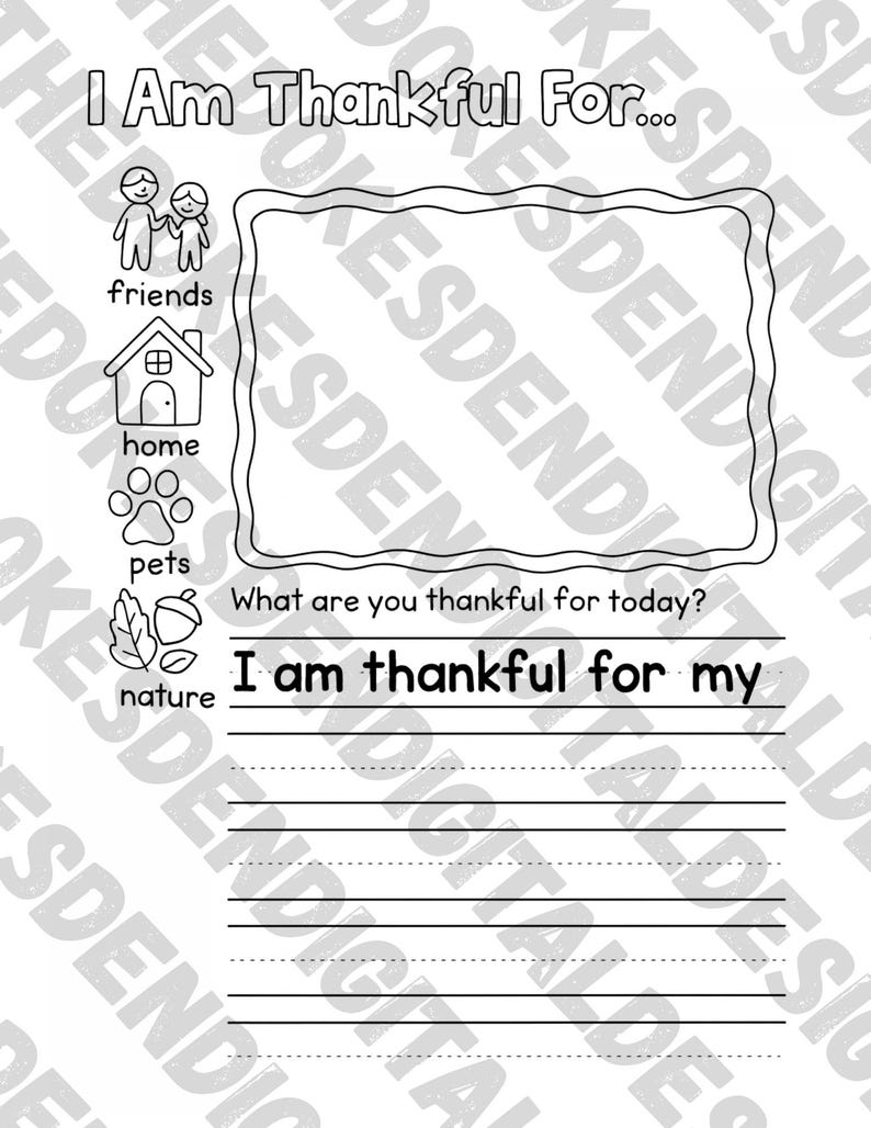 Printable Thanksgiving Gratitude Writing Page | No Prep Classroom ...