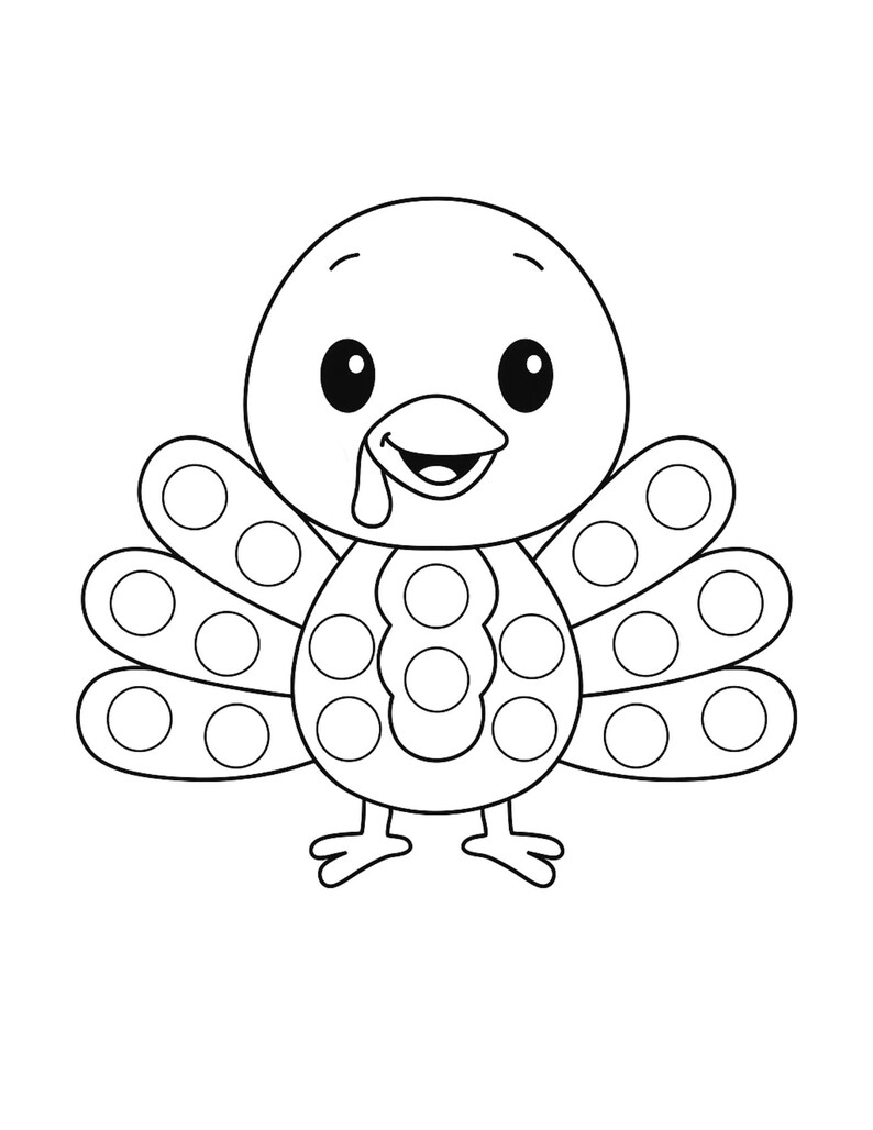 Thanksgiving Dot Art: Preschool Marker Activity Pages (printable) - Etsy