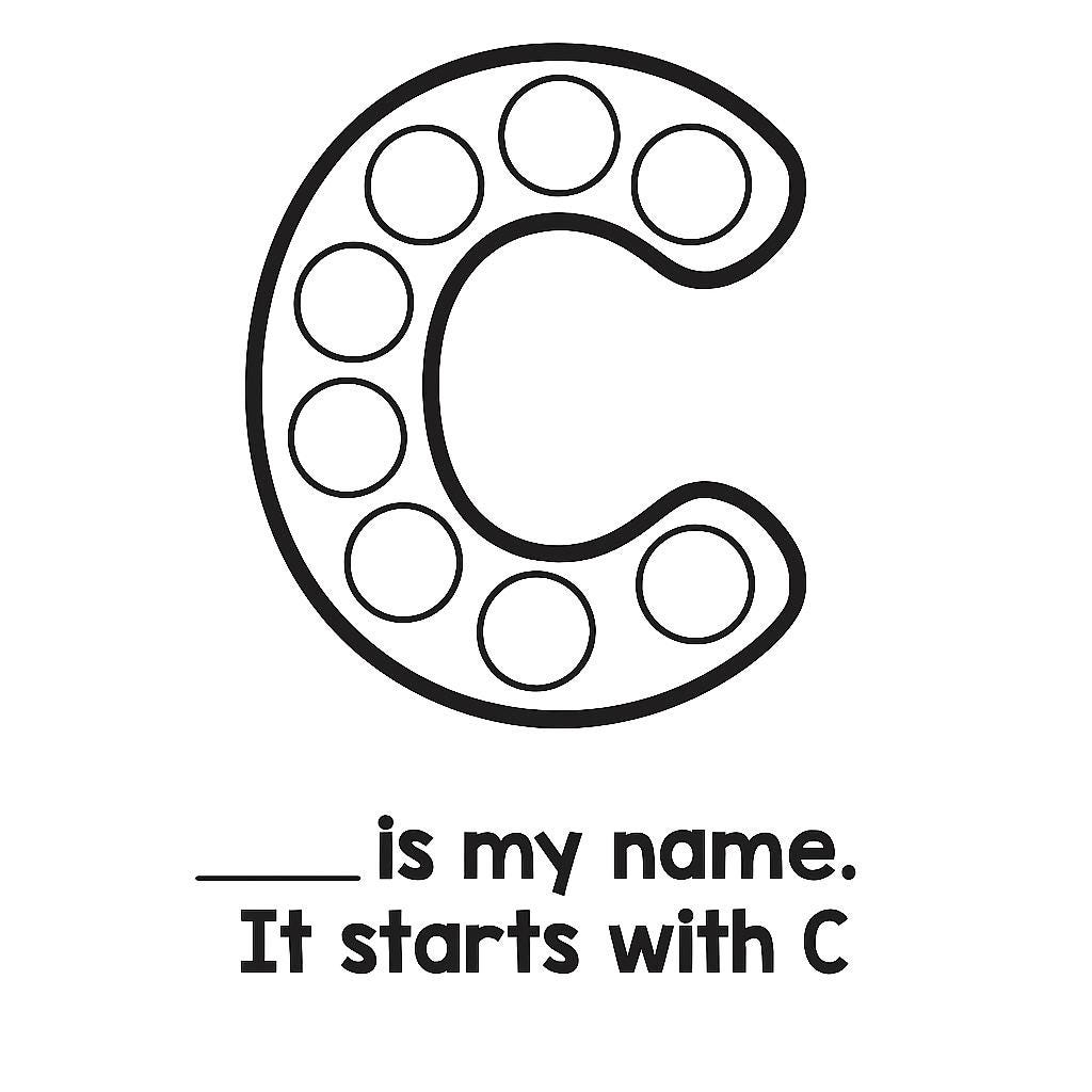 Dot Art Alphabet Set: A-Z Name Dot Marker Pages (printable Activity for ...