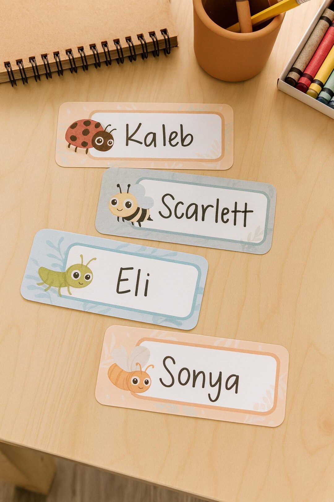 Bug Theme Desk Name Tags: Printable Classroom Labels (digital Download ...