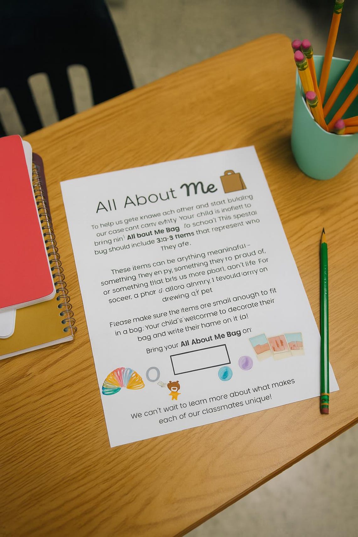 All About Me Bag Activity: Back to School Icebreaker (PDF Printable ...