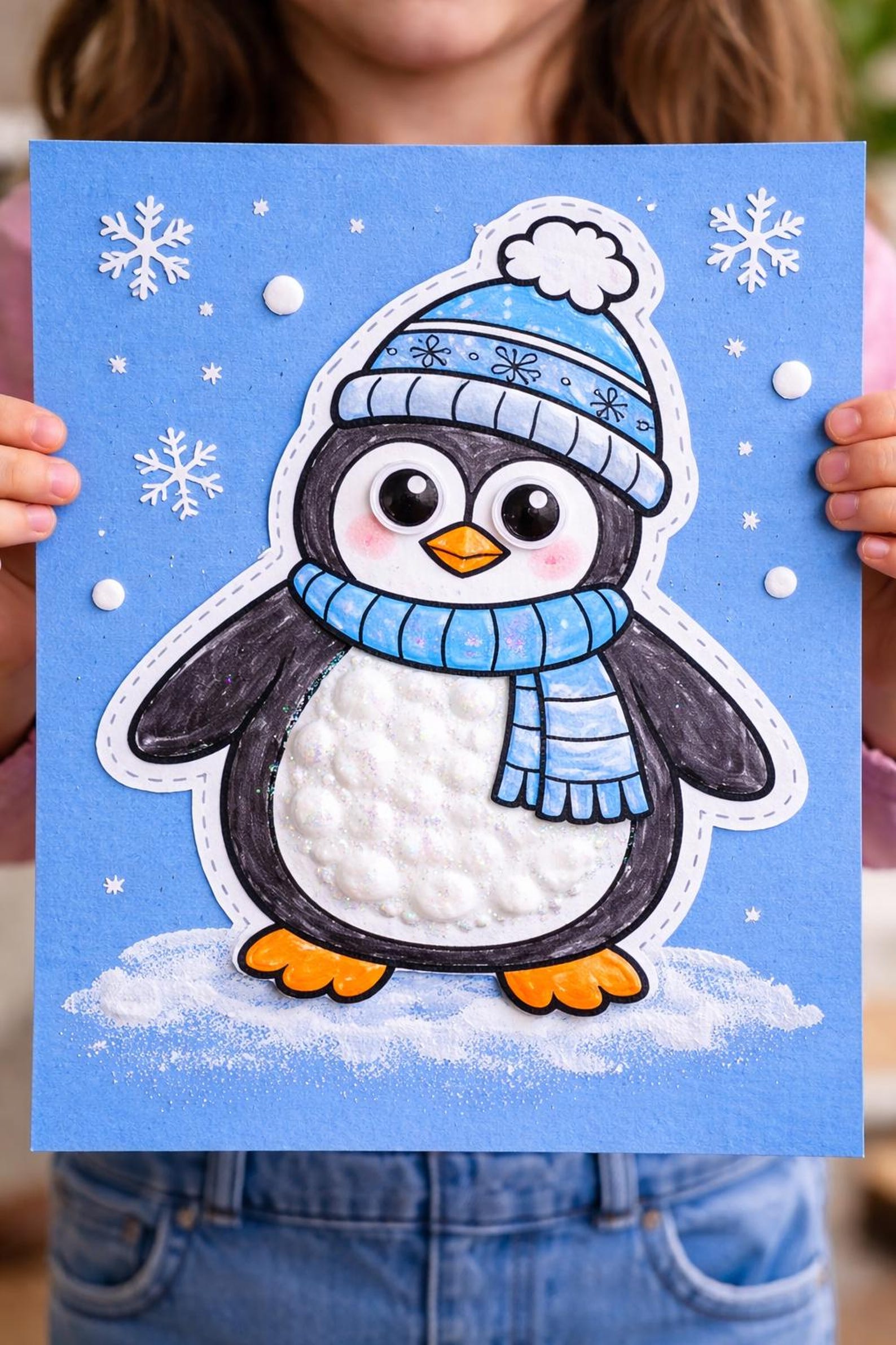 Build-a-penguin Pal Craft – Puffy Paint Winter Activity - Etsy