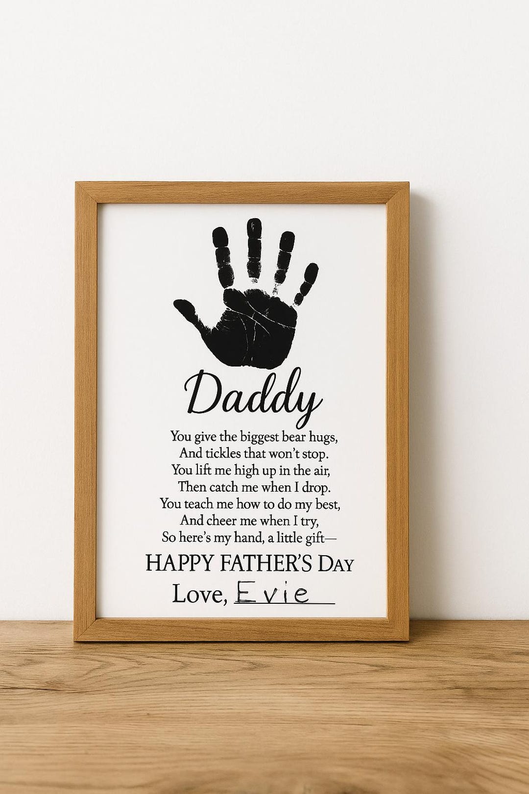 Father's Day Handprint Poem Keepsake: DIY Gift From Kids (printable PDF ...