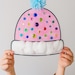 Winter Hat Craft for Kids | Printable Art Activity (PDF Pattern) - Etsy