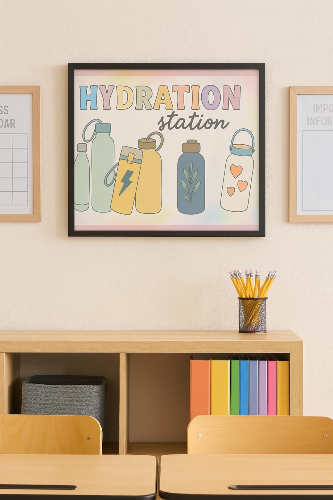 Hydration Station Classroom Poster | Stay Hydrated! Water Bottle Poster ...