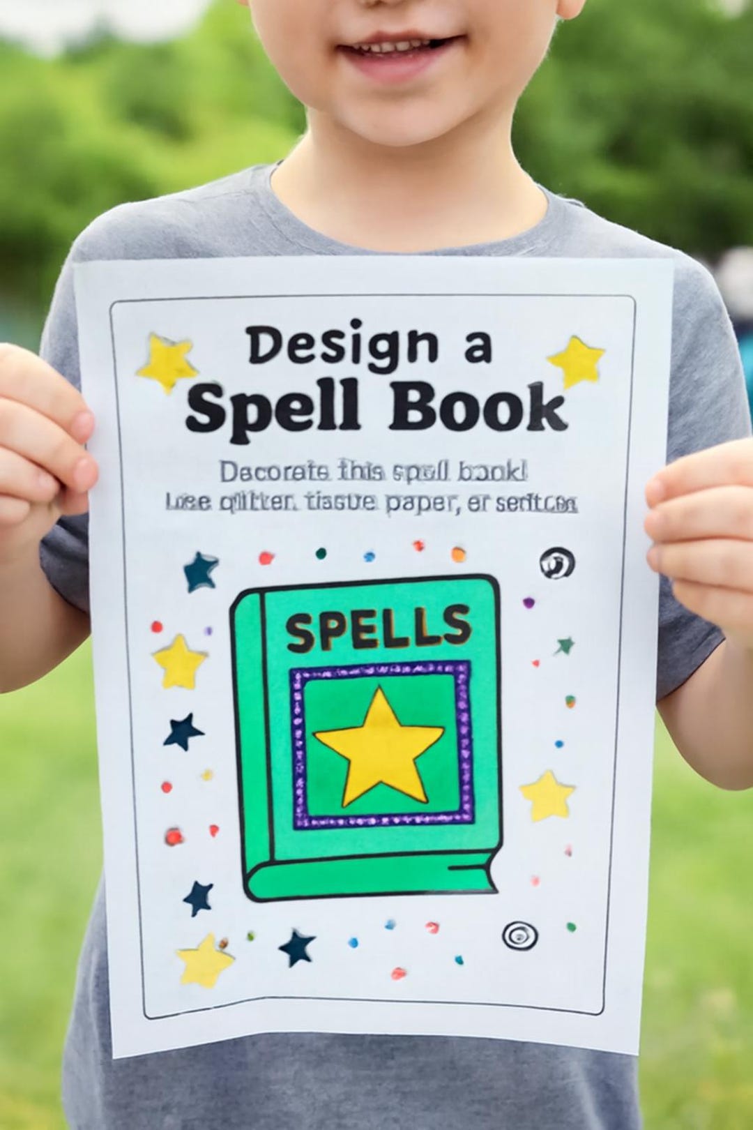 Design Your Own Spell Book Craft: Fun Halloween Activity (instant ...