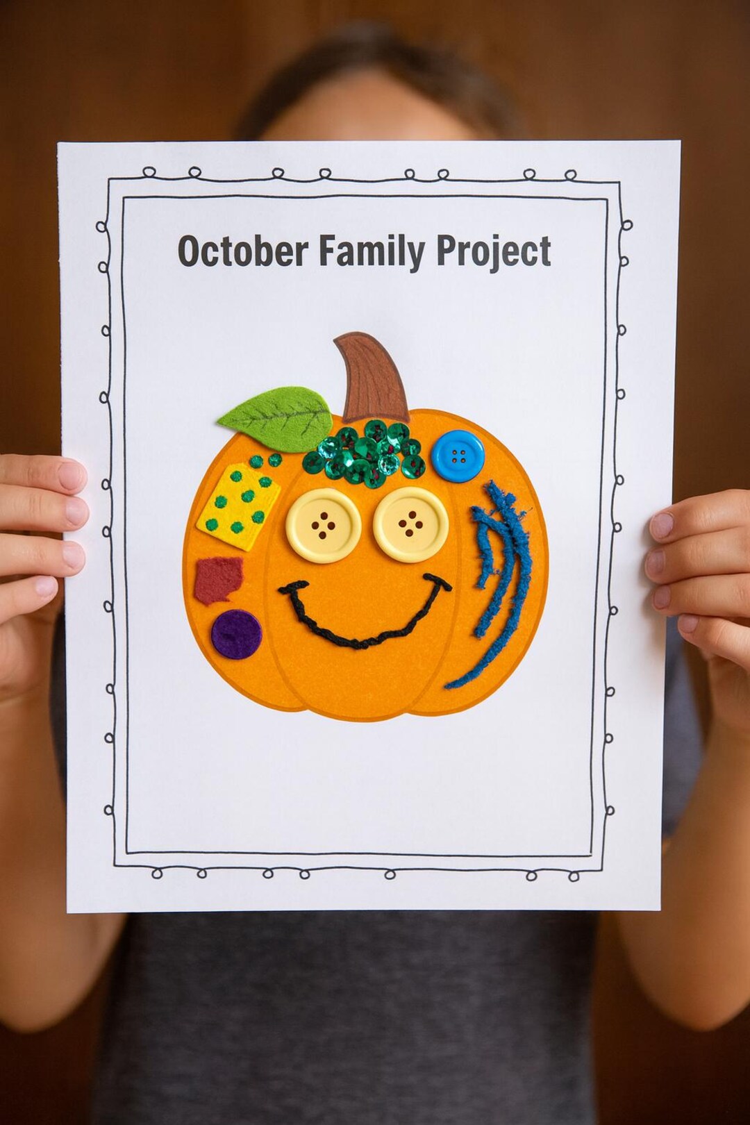 Printable October Family Pumpkin Project for Classrooms - Etsy