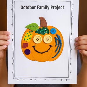 Printable October Family Pumpkin Project for Classrooms - Etsy
