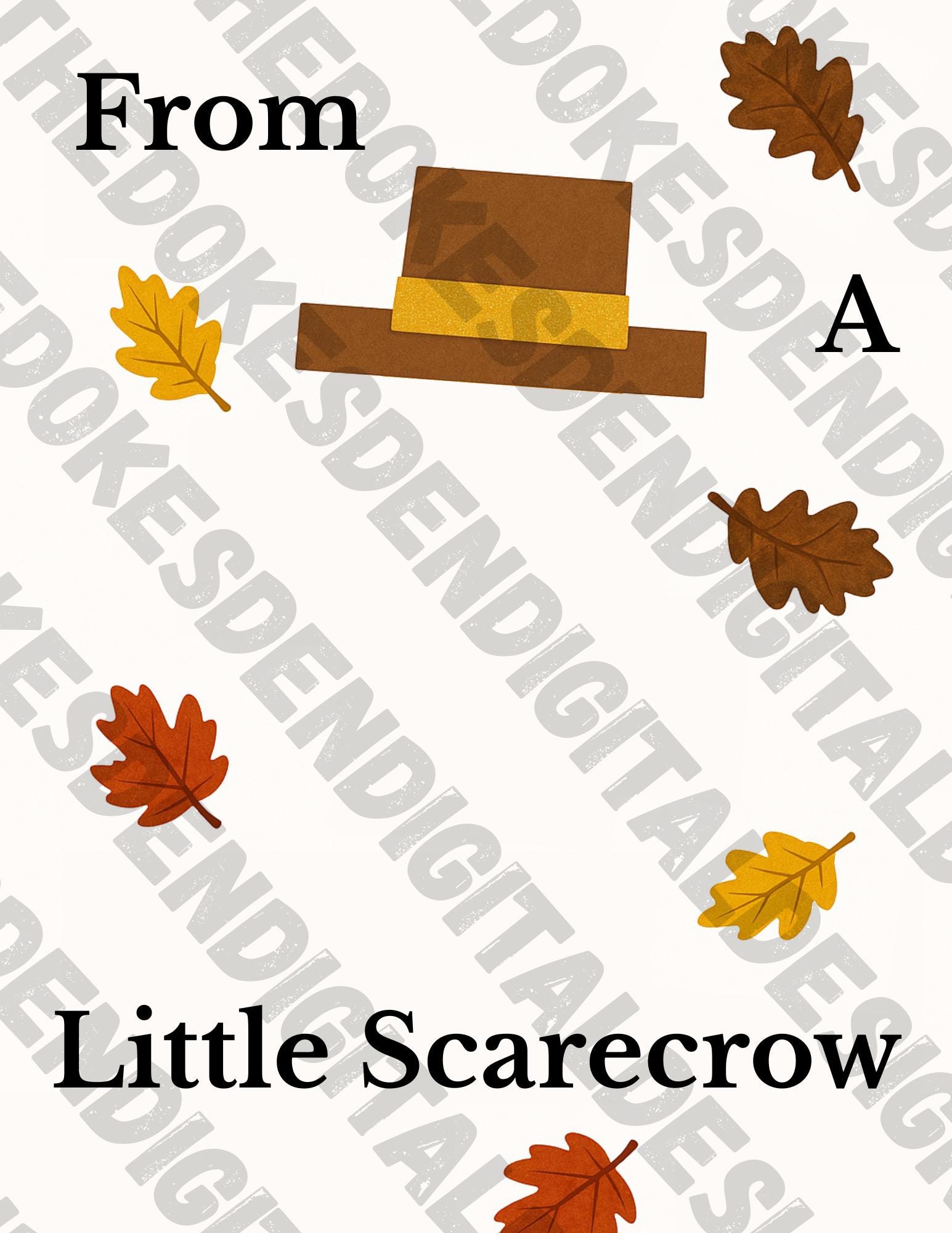 Handprint Scarecrow Craft: Fall Activity for Kids (PDF Download) - Etsy