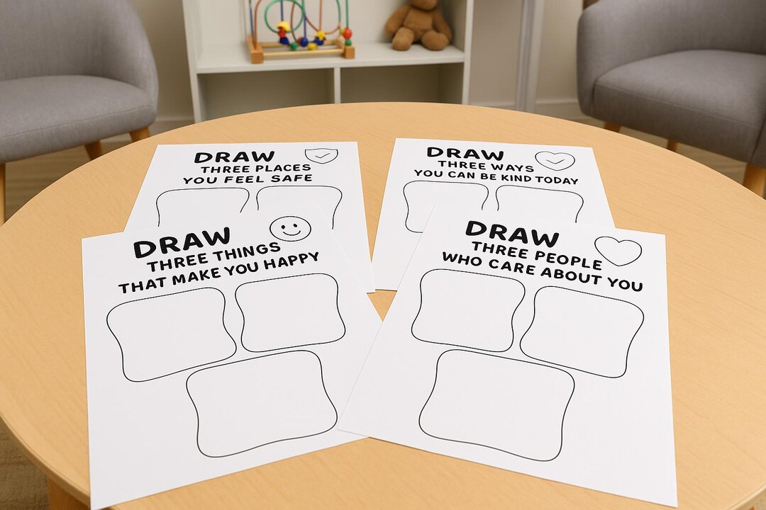 SEL Drawing Worksheets Bundle: Kids' Emotional Learning (PDF) - Etsy