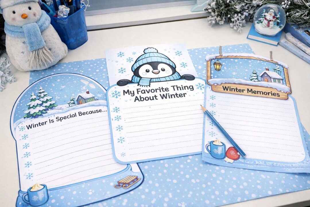 Winter Writing Pages for Kids | No Prep Seasonal Writing Activities - Etsy