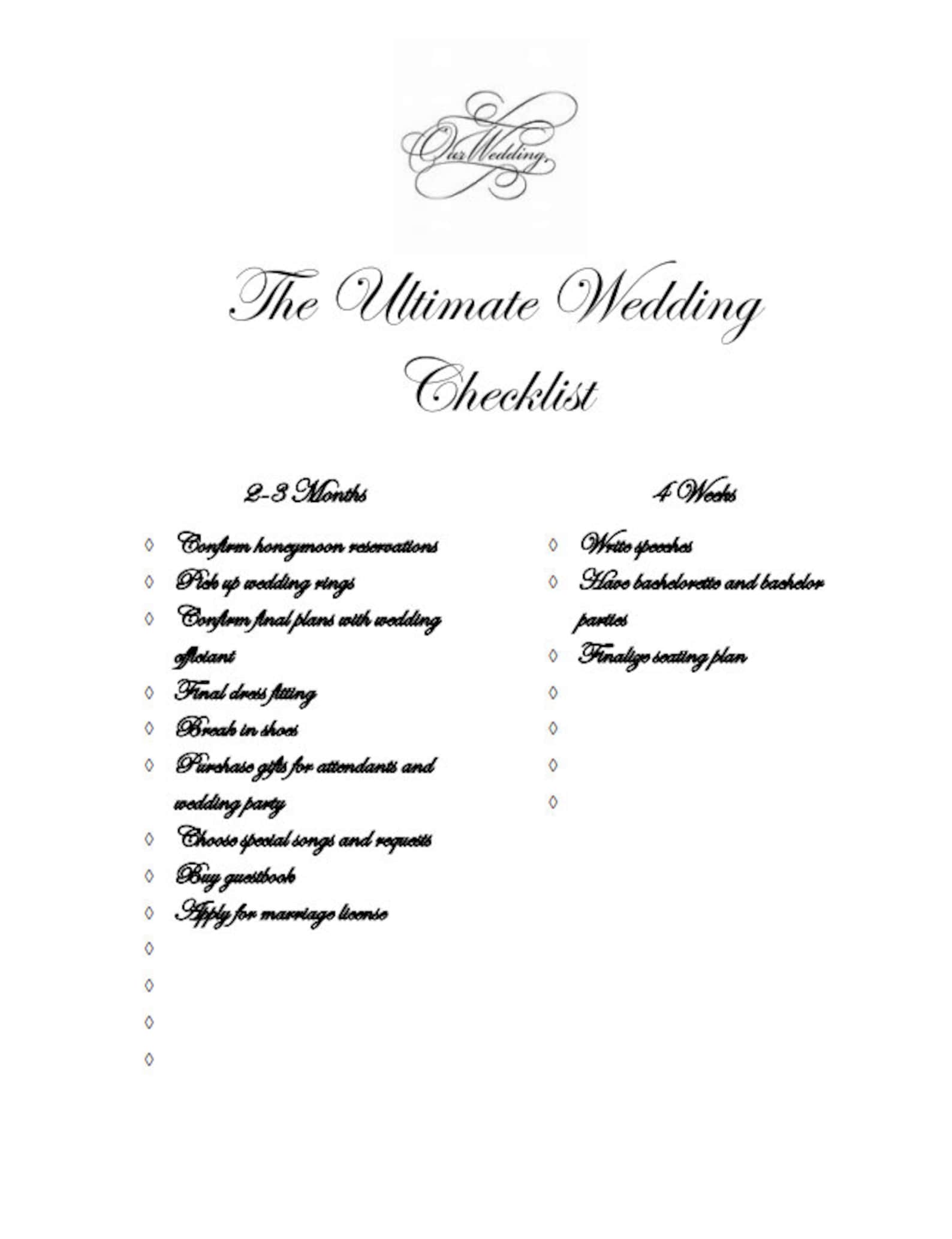 Wedding Plan Checklist The Bride s Wedding Plan To do Etsy wedding-plan-checklist-the-bride-s-wedding-plan-to-do-etsy