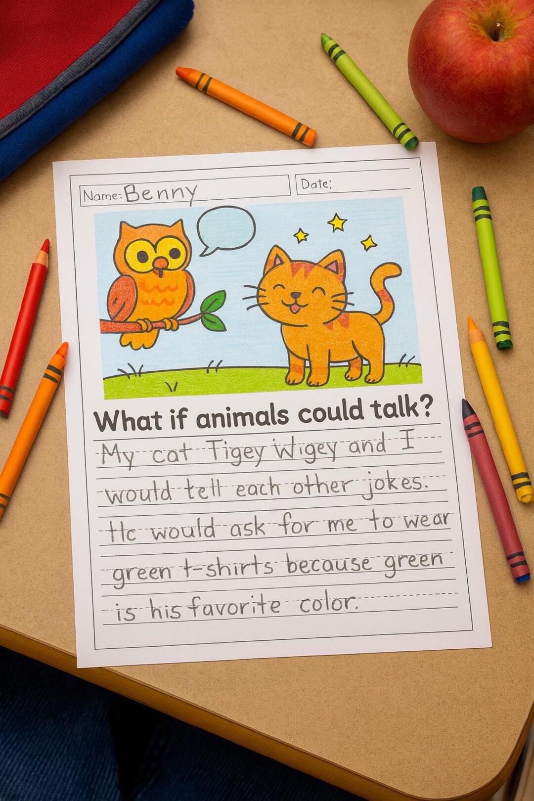 What If Animals Could Talk? | No-prep Creative Writing Worksheet for ...