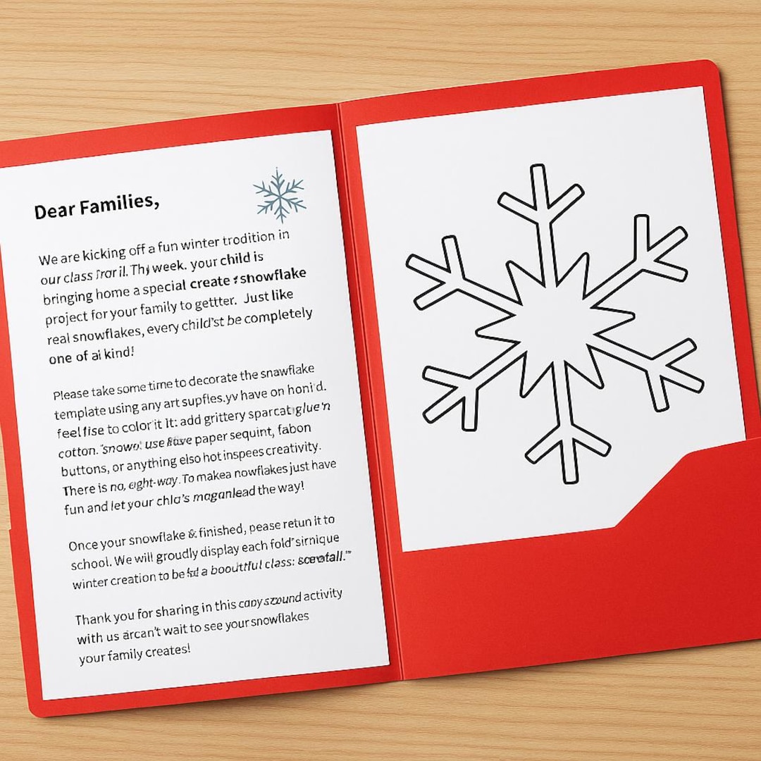 Create-your-own Snowflake Family Project - Etsy