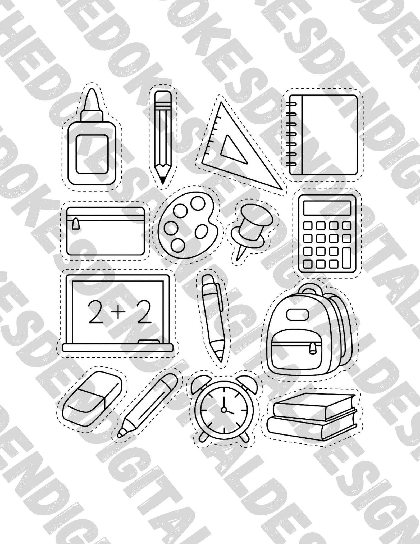 Back to School Popcorn Craft: Printable Activity for Kids (digital ...