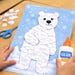 Polar Bear Scrap Paper Craft | Winter Animal Art Activity | No Prep ...