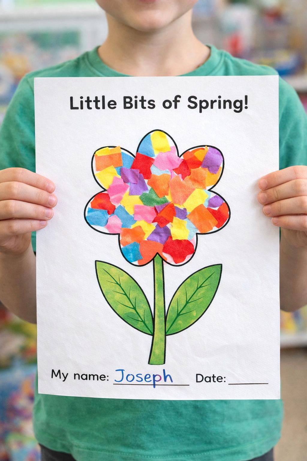 Spring Flower Craft Template | Preschool Kindergarten Fine Motor ...
