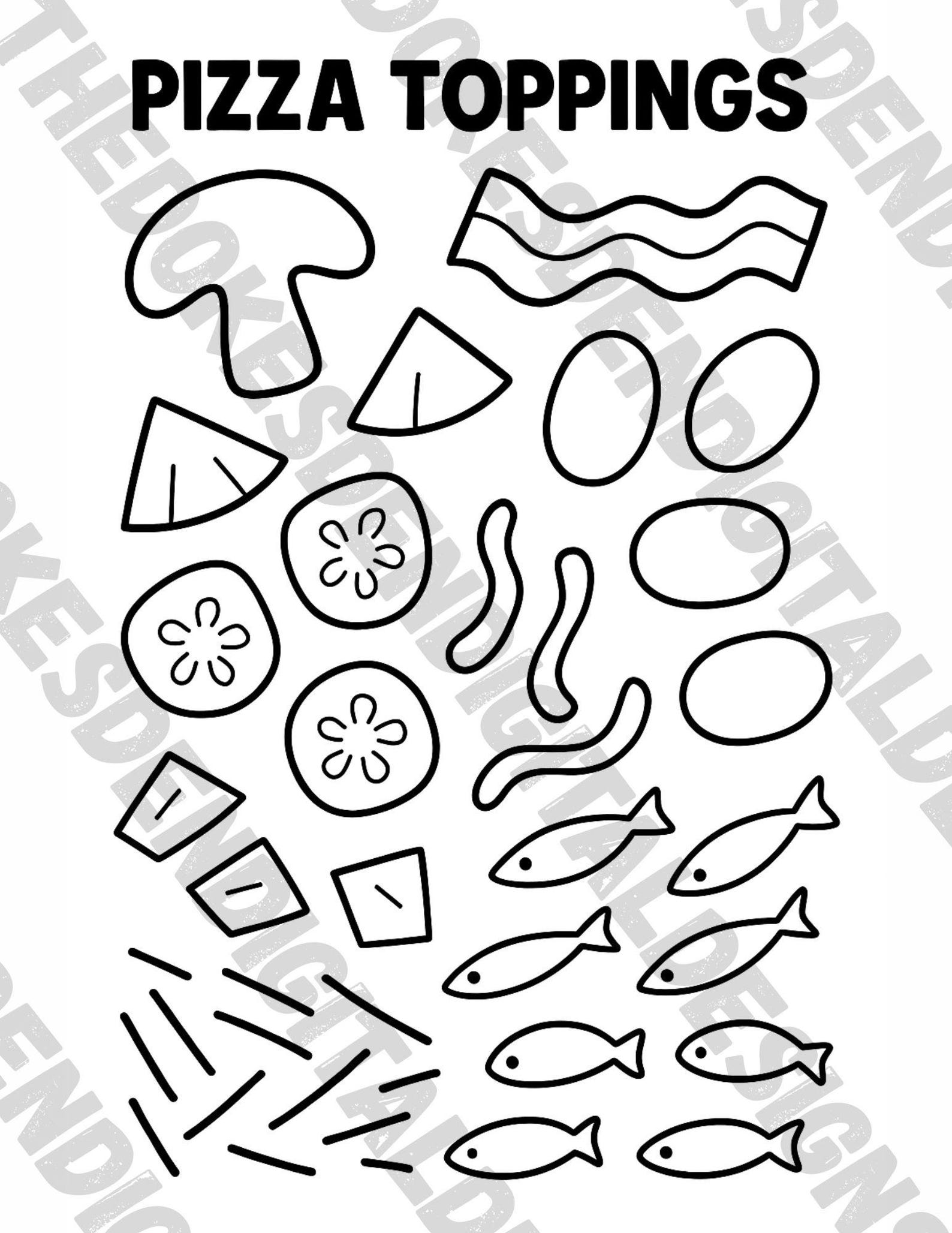 Build a Pizza Printable – Fun Kids Craft for Home or Classroom - Etsy