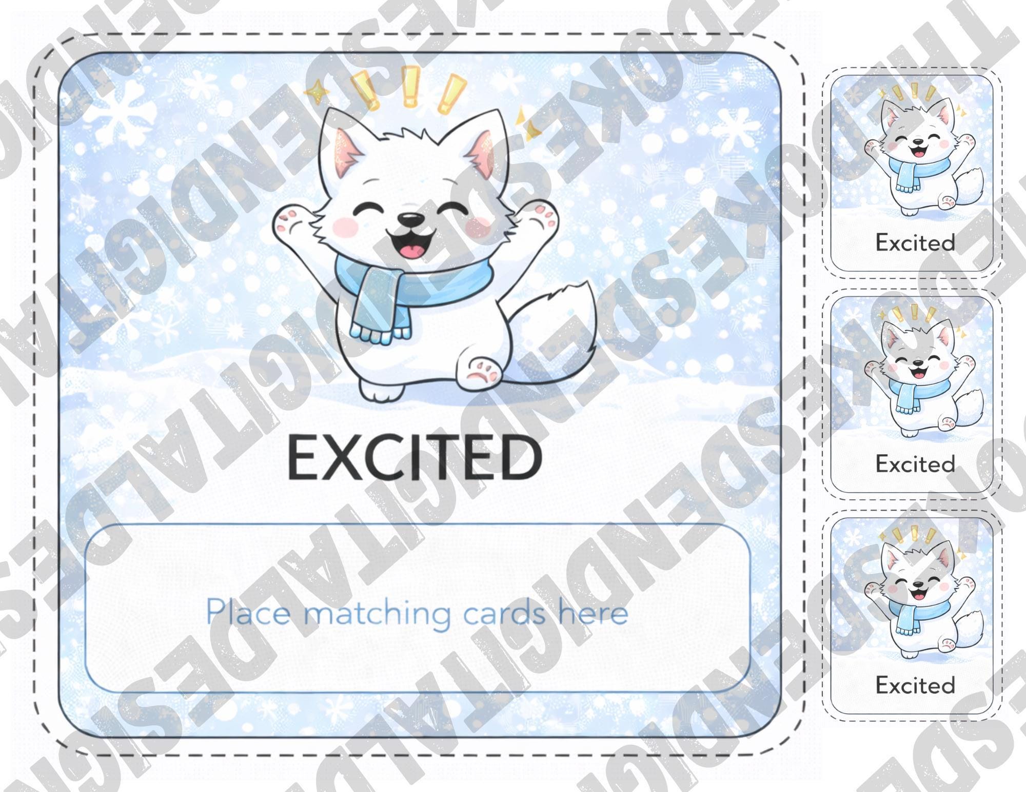 Arctic Fox Emotions Sorting Mats | Winter SEL Activity | Feelings ...