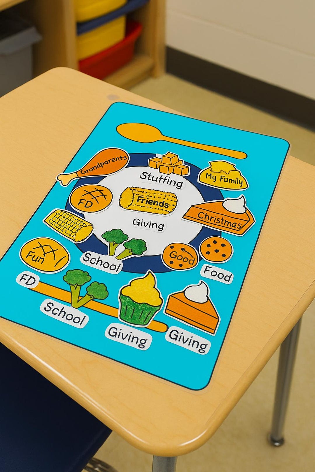 Build a Thanksgiving Dinner Plate – Printable Classroom Craft for Kids ...